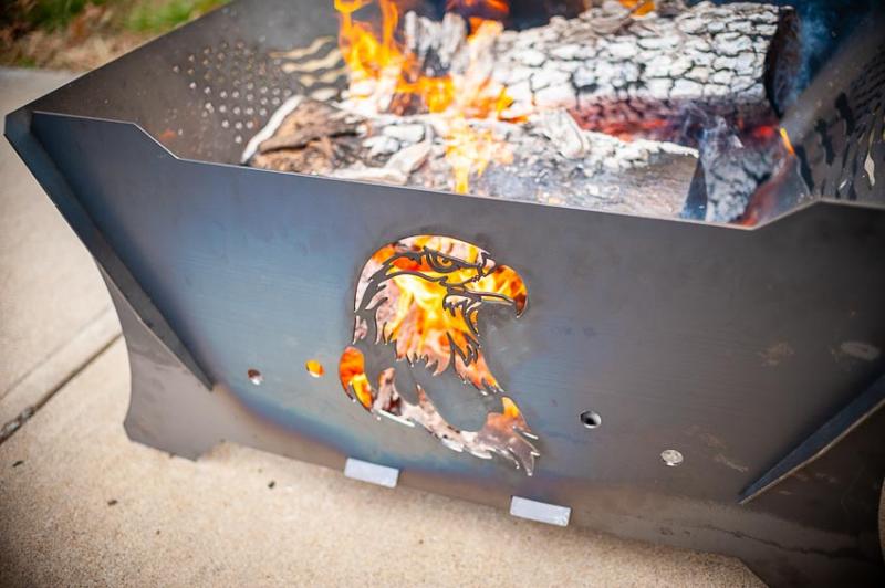 Swisher Eagle & Flag Fire Pit