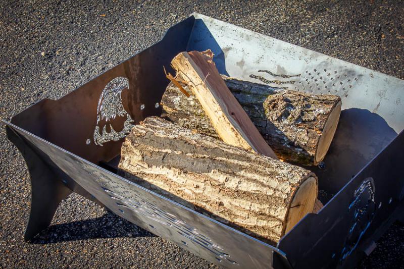 Swisher Eagle & Flag Fire Pit